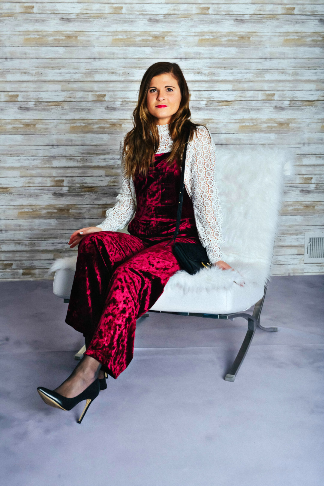 What To Wear To A Holiday Party - Velvet Overalls - To Be Bright